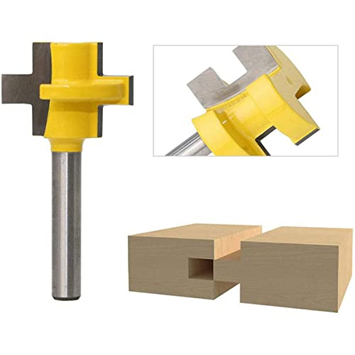 2 PCS 1/4″ Shank Tongue and Groove Router Bit Set T-Shape Cutter Bit ...