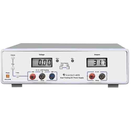 Scientech 0-30V / 2A Dual Tracking & 5V / 2A Fixed Power Supply ...