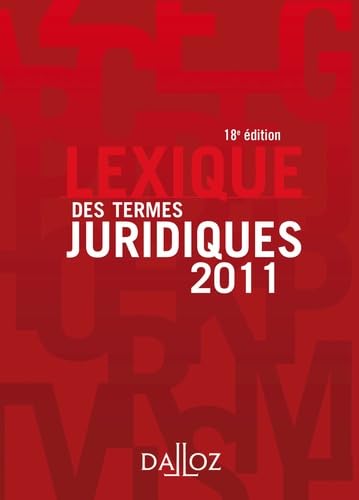 Amazon | Lexique Des Termes Juridiques 2011 / Glossary of Legal Terms ...