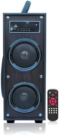 MINTRONICS® MI-Royal Pro 90W Tower Speaker 18" Inch Height 6.5" SUBWOOFER Heavy Cabinet Mic ...