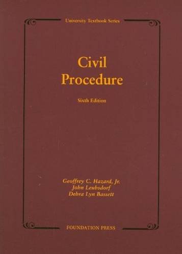 Buy Civil Procedure (University Textbook Series) Book Online at Low ...
