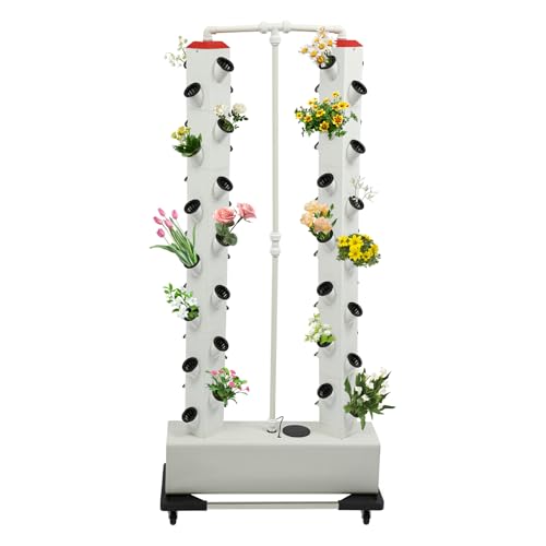 CRYBY Hydroponic Growing Kit, Vertical Vegetable Planter Tower ...