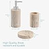 Amazon.com: Navaris Decorative Bathroom Accessories Set - 3-Piece Bath ...