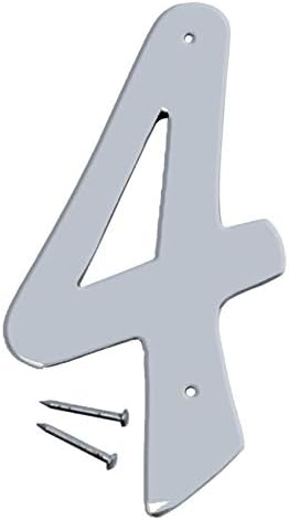 Amazon.com: Modern House Number Aluminum Modern Font Number Six"6" 6 ...