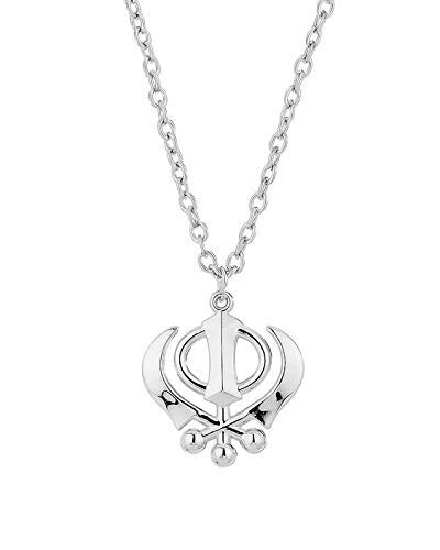 Buy CResha Sikh Sardar Punjabi Khalsa Khanda Pendant Locket for Men and ...