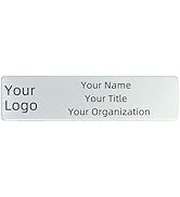 Amazon.com : QIPAN Stainless Steel Custom Silver Name Tags With Pin or ...