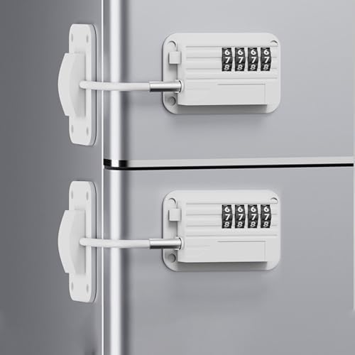 Amazon.com: KIZZHISI Fridge Lock (2 Pack), Heavy Duty Combination ...