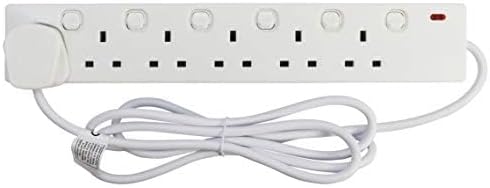 6 Socket individually switched extension : Amazon.co.uk: DIY & Tools