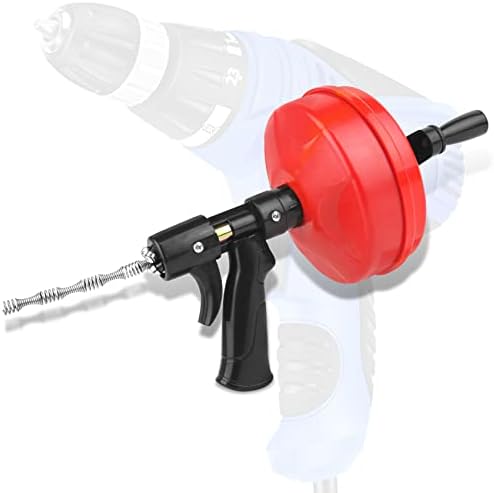 50 Foot Drain Auger,Use Manually or Drill Powered,AUTOFEED Heavy Duty ...