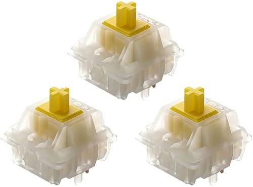 Gateron Milky Yellow PRO Switches for MX Mechanical Keyboard,5-Pin 50gf ...