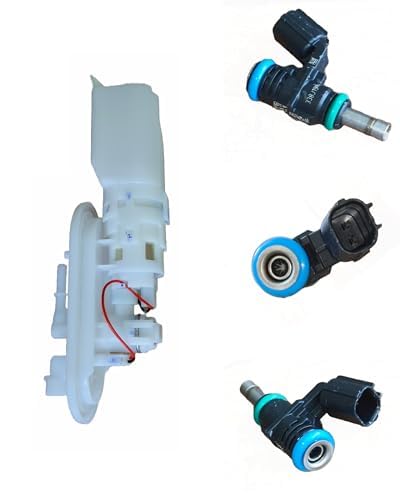 SRMK Combo Set of Fuel Pump Assembly and Fuel Injector For Hero HF ...