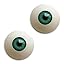 Amazon.com: Realistic Acrylic Halloween Eyeball 1 Pairs Half Round ...