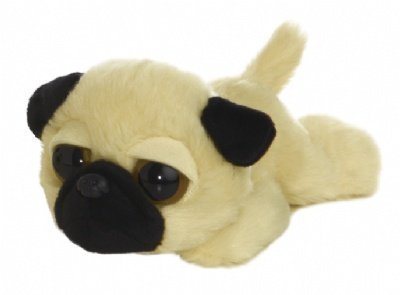 Buy Poncho the Plush Pug Dreamy Eyes Laying Stuffed Dog by Aurora ...
