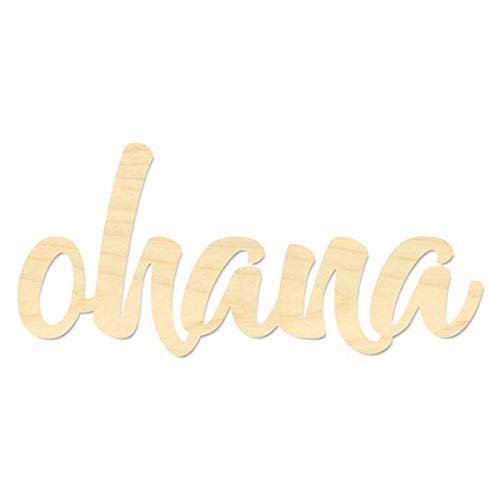 Amazon.com: Ohana Sign- Ohana Wall Sign- Hello Wording Cut Out Sign ...