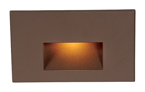 LEDme 12V Horizontal Step and Wall Light Warm Amber in Bronzed Solid ...