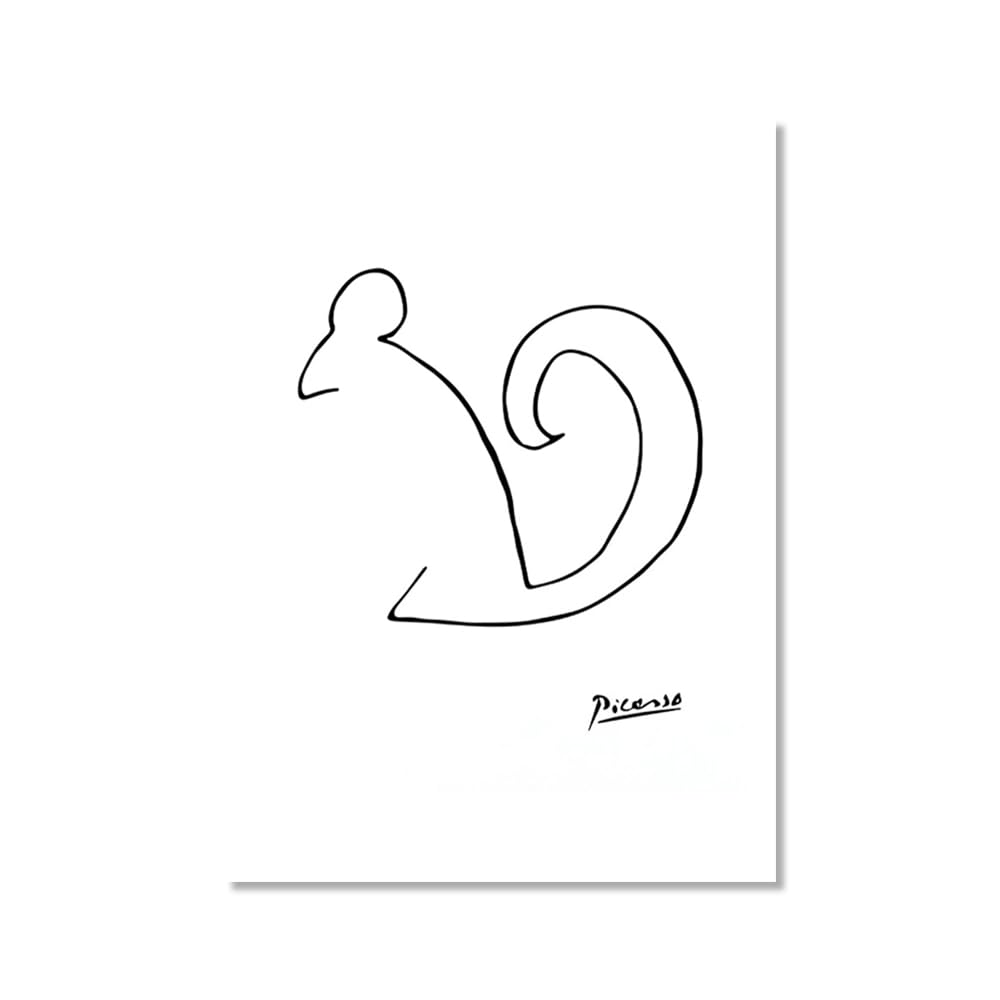 Picasso Animal Sketch Pablo Picasso's Continuous Line Wire Sculpted