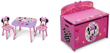 Amazon.com: Delta Children Kids Table and Chair Set (2 Chairs Included ...