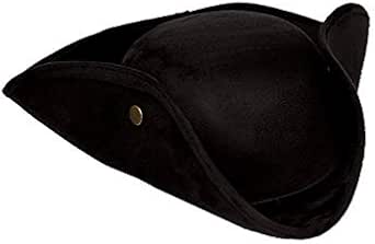 Amazon.com: Adult Faux Suede Tri Corner Hat : Clothing, Shoes & Jewelry