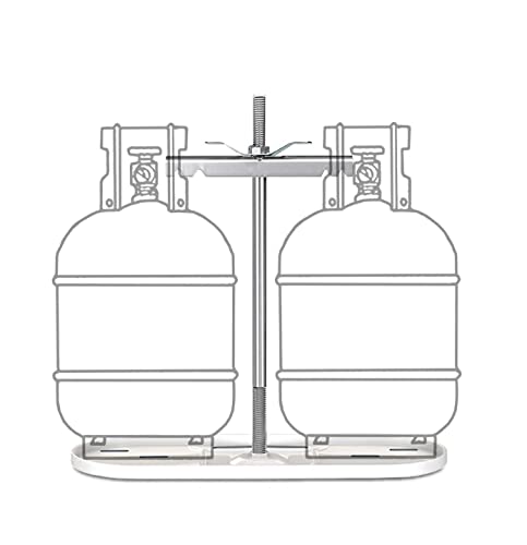 Snapklik.com : RVPNR RV Dual Propane Tank Mounting Rack For Camper And ...