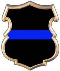 Amazon.com: Thin Blue Line Shield Reflective Decal - 2 in. Decal ...