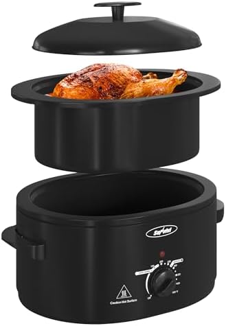 Amazon.com: Sunvivi Roaster Oven with Self-Basting Lid, Electric 8 ...