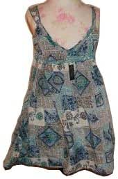 Kariza- The New Collection 2pockt Trapeze Sundress Flural Blue at ...