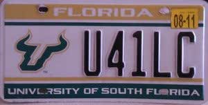 Amazon.com: Florida University of South Florida license plate black ...