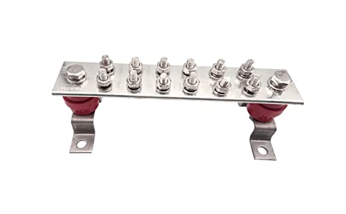 Snapklik.com : Copper Ground Bar Kit - .25 X 2 X 10 Tinned Copper Bus ...