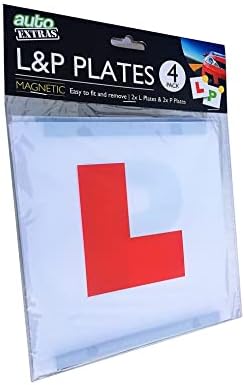 Auto Extras Learner and New driver Plates pack, 2 x L and 2 x P ...