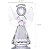 Amazon.com: Movdyka Pink Crystal Guardian Angel Statue & Figurine ...