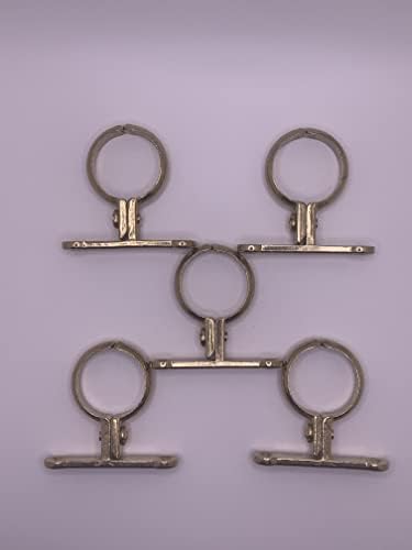 Cast Brass Screw on Pipe Clips Pack of 5 - Available in 15mm, 22mm ...