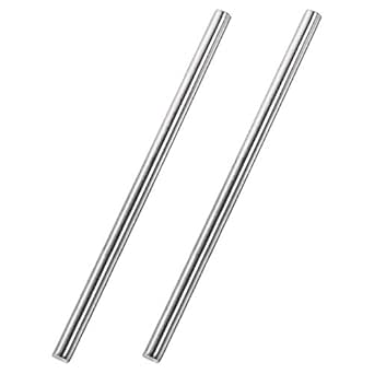 uxcell 8mm x 300mm 304 Stainless Steel Solid Round Rod for DIY Craft - 2pcs : Amazon.in ...