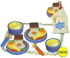 Amazon.com: Shabbat Dinner Wooden Play Set for Two : Toys & Games
