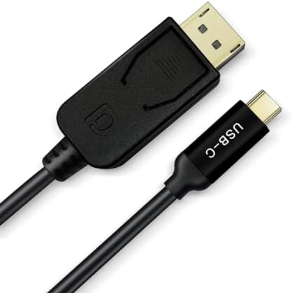 Amazon.com: Amazon Basics Aluminum USB-C to DisplayPort Cable - 3-Foot ...
