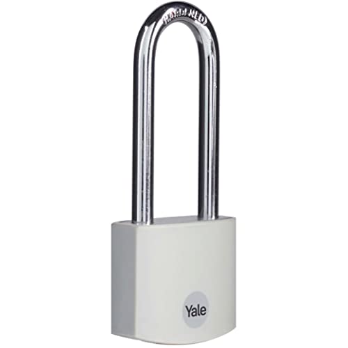 Snapklik.com : Yale 2.2 Inch Long Shackle Covered Aluminum Lock