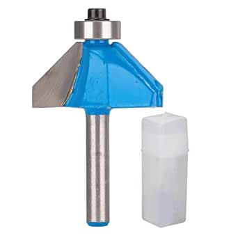 Cutting Router Bit, 45 Degree Bevel Router Bit 1/4in Round Shank ...