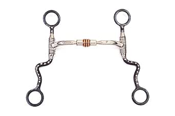 Amazon.com: Cavalon Western Silver Dotted S Shank Barrel Curb Bit with ...