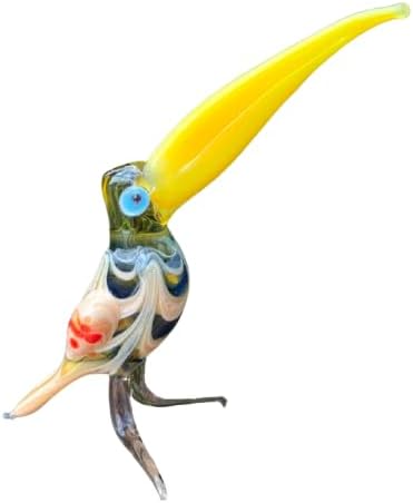 Amazon.com: Glass Toucan Figurine – Hand-Blown Murano-Style Miniature ...