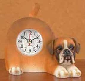 Amazon.com: BOXER DOG - Wagging Tail Clock - resin, 6"x5": Home & Kitchen