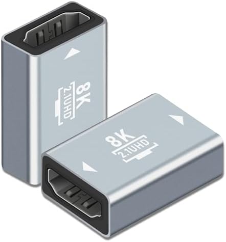 ASIRYVA 2 Pack 8K HDMI Female to Female Adapter, Coupler, Connector ...