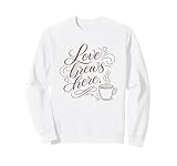 ・ブランド:Cozy Coffee Creations・製造元:Cozy Coffee Creations・製造元/メーカー部品番号:C71S8JR1JV2・「Love brews here」をエレガントなスクリプトレタリングに、蒸しコーヒ...