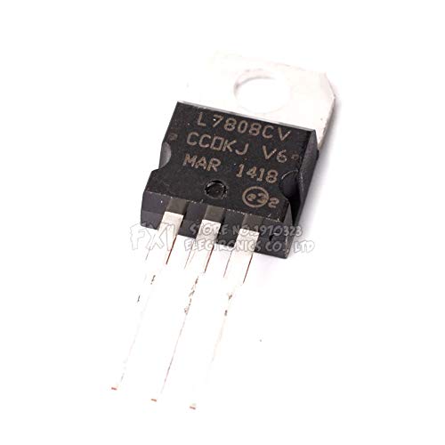 10PCS L7808CV TO220 L7808 TO-220 7808 LM7808 MC7808 stabilivolt Voltage ...