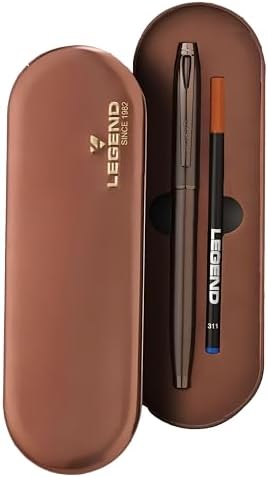 LEGEND THE LEGACY (Coffee brown) Brass Roller Pen (Blue Ink ...