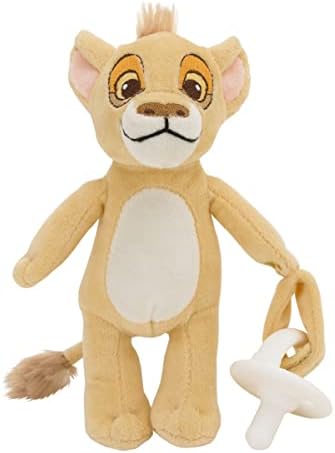 Amazon.com: Disney Lion King Simba Tan Super Soft Plush Pacifier Buddy ...