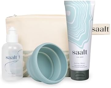 saalt- Kit menstrual de viaje Saalt: fácil de limpiar en baños públicos ...