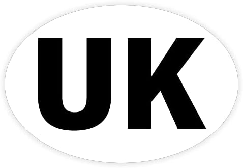 UK Oval Sticker for Cars, Vans, Trucks - Self-adhesive UK sticker - UK ...