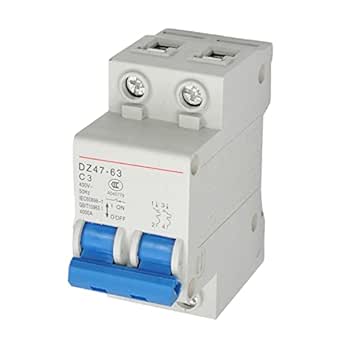 Fielect Miniature Circuit Breaker 3A 230/400V 2 Poles Low-Voltage Din Rail Mount Circuit Breaker ...