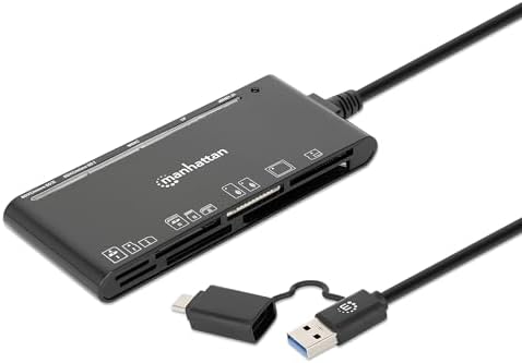Amazon.com: ERCRYSTO Card Reader and 3 Ports USB Hub, High Speed ...
