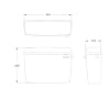 PARRYWARE UTSAV CISTERN SET OF 1 SINGLE FLUSH TANK (WHITE 6LTR ...