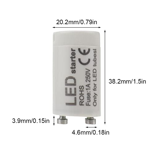 BlueX12 Pack LED Tube Light Starter for T8/T12 Starter for Led Tube ...
